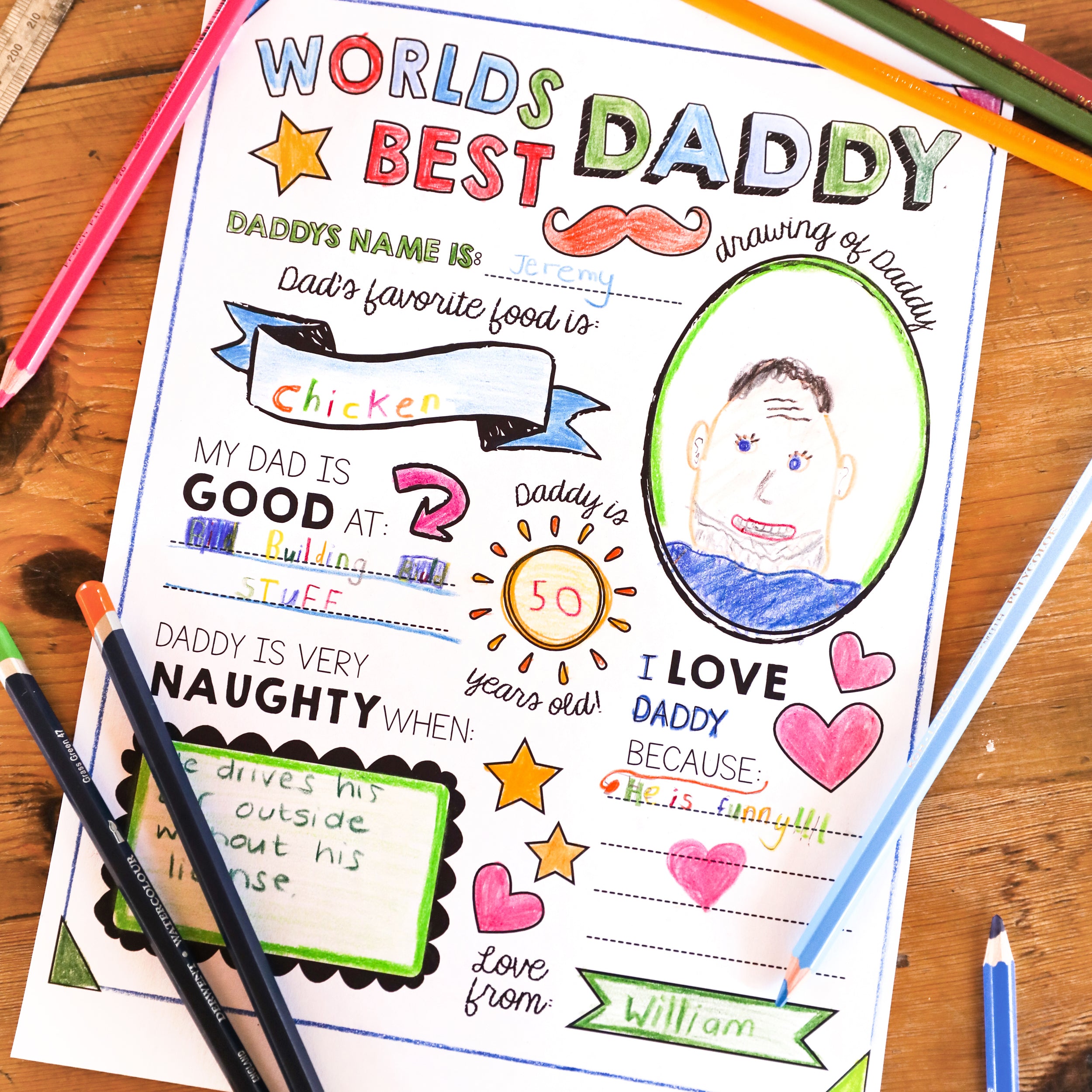best daddy ever coloring pages