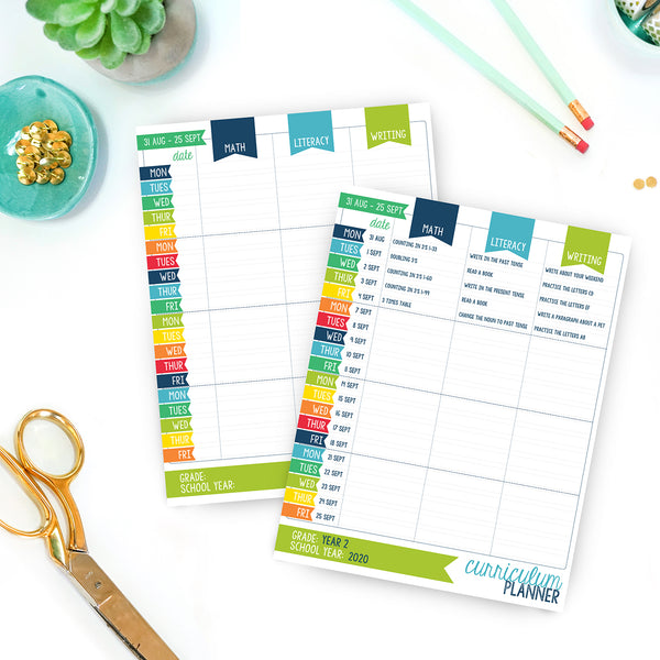 Homeschool Curriculum and Daily Lesson Planner Organizer | Homeschooli ...